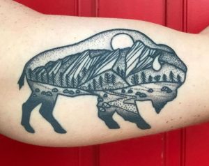 25+ Amazing Bison Tattoos with Meaning - Body Art Guru