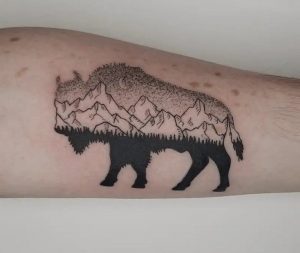 25+ Amazing Bison Tattoos with Meaning - Body Art Guru