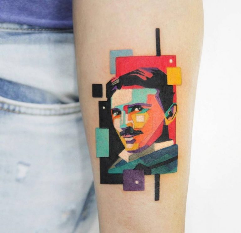 65 Awesome Nikola Tesla Tattoo Designs - Body Art Guru
