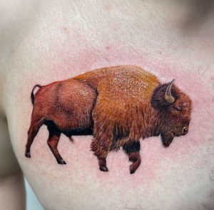 25+ Amazing Bison Tattoos with Meaning - Body Art Guru