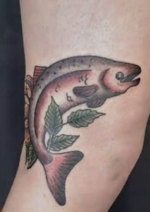 40+ Salmon Tattoos with Meaning - Body Art Guru