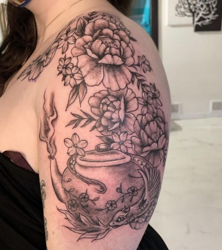 100+ Amazing Peony Tattoo Designs with Meanings, Ideas, and Celebrities ...