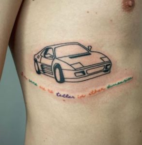 30 Amazing Ferrari Tattoos Designs with Meanings and Ideas - Body Art Guru