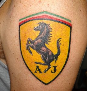 30 Amazing Ferrari Tattoos Designs with Meanings and Ideas - Body Art Guru