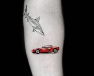 30 Amazing Ferrari Tattoos Designs with Meanings and Ideas - Body Art Guru