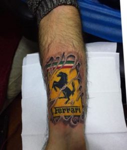 30 Amazing Ferrari Tattoos Designs with Meanings and Ideas - Body Art Guru