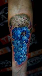 45+ Amazing Grapes Tattoos Designs with Meanings, Ideas, and ...