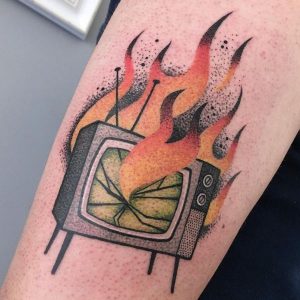 65+ Amazing Television Tattoos Designs with Meanings, Ideas, and ...