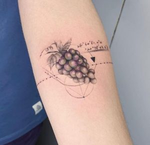 45+ Amazing Grapes Tattoos Designs with Meanings, Ideas, and ...