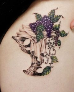 45+ Amazing Grapes Tattoos Designs with Meanings, Ideas, and ...