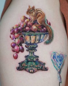 45+ Amazing Grapes Tattoos Designs with Meanings, Ideas, and ...