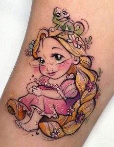 30+ Amazing Rapunzel Tattoo Designs with Meanings and Ideas - Body Art Guru