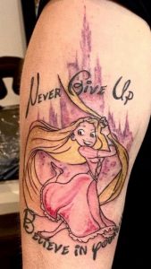 30+ Amazing Rapunzel Tattoo Designs with Meanings and Ideas - Body Art Guru