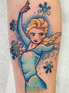 30+ Amazing Elsa Tattoo Designs with Meanings and Ideas - Body Art Guru