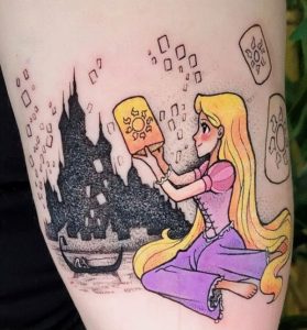 30+ Amazing Rapunzel Tattoo Designs with Meanings and Ideas - Body Art Guru