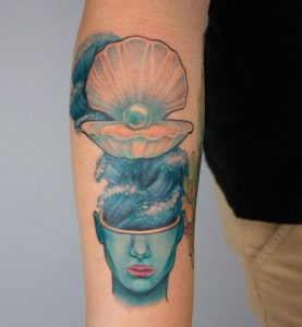 50+ Amazing Pearl Tattoos Designs with Meanings, Ideas, and Celebrities ...