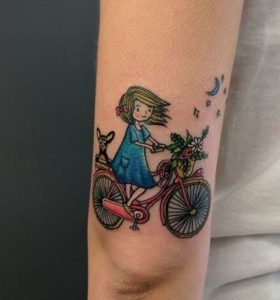 95+ Amazing Bicycle Tattoos Designs with Meanings and Ideas - Body Art Guru