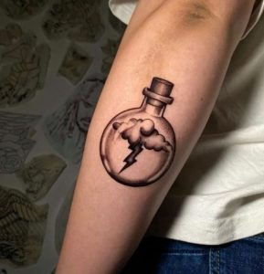 30+ Amazing Bottle Tattoos Designs with Meanings, Ideas, and ...