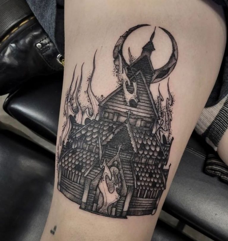 30+ Amazing Church Tattoos with Meanings, Ideas, and Celebrities - Body ...
