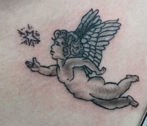 65+ Amazing Cherub Tattoos with Meanings, Ideas, and Celebrities - Body ...