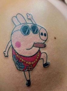 25+Amazing Peppa Pig Tattoo Designs with Meanings and Ideas - Body Art Guru