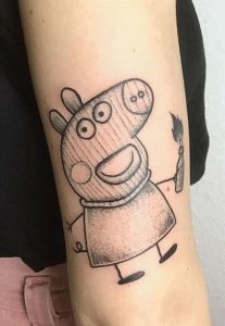 25+Amazing Peppa Pig Tattoo Designs with Meanings and Ideas - Body Art Guru