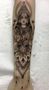 30+ Amazing Goddess Lakshmi Tattoos with Meanings and Ideas - Body Art Guru