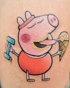 25+Amazing Peppa Pig Tattoo Designs with Meanings and Ideas - Body Art Guru