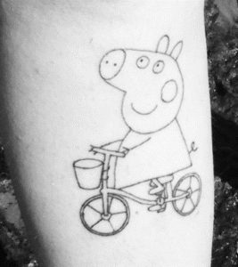 25+Amazing Peppa Pig Tattoo Designs with Meanings and Ideas - Body Art Guru