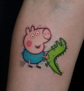 25+Amazing Peppa Pig Tattoo Designs with Meanings and Ideas - Body Art Guru