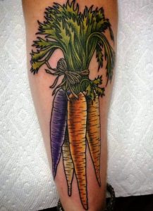35 Amazing Carrot Tattoo Designs with Meanings and Ideas - Body Art Guru