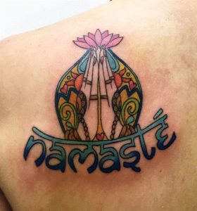 30+ Amazing Namaste Tattoos with Meanings, Ideas, and Celebrities ...