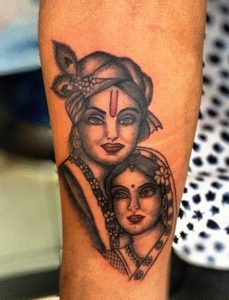 40 Amazing Radha Krishna Tattoo Designs with Meanings and Ideas - Body ...