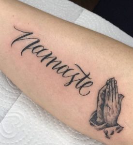 30+ Amazing Namaste Tattoos with Meanings, Ideas, and Celebrities ...
