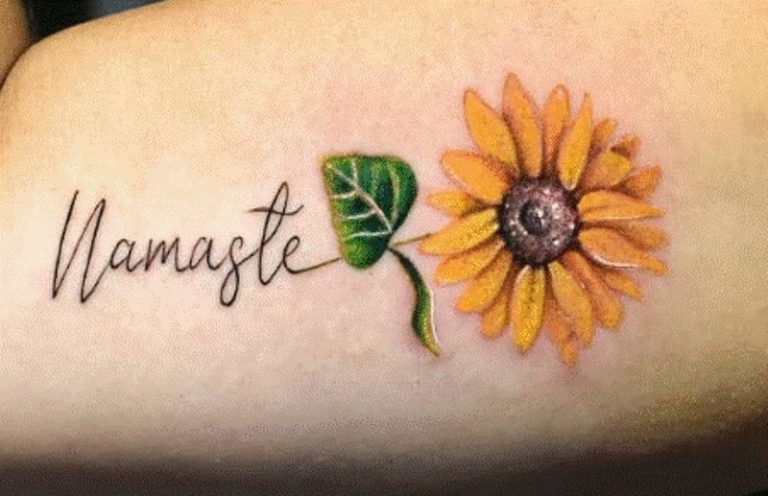 30+ Amazing Namaste Tattoos with Meanings, Ideas, and Celebrities ...