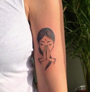 30+ Amazing Namaste Tattoos with Meanings, Ideas, and Celebrities ...