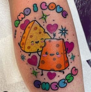 30+ Amazing Cheese Tattoo Designs with Meanings and Ideas - Body Art Guru