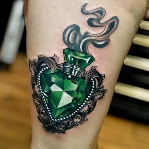 50 Incredible Emerald Tattoo Designs with Ideas with Meaning - Body Art ...