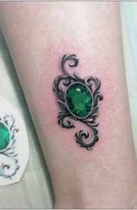 50 Incredible Emerald Tattoo Designs with Ideas with Meaning - Body Art Guru