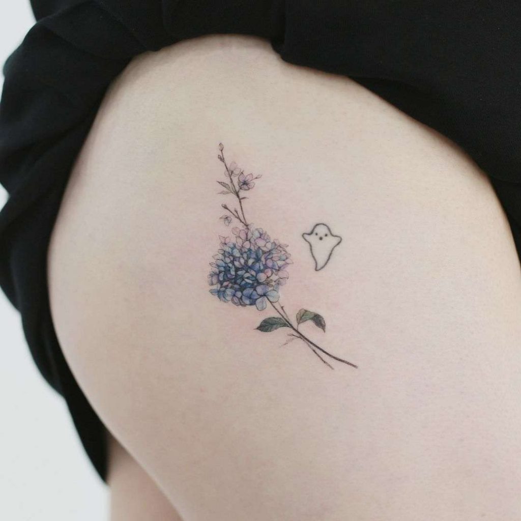 20+ Best Hydrangea Tattoo Designs with Ideas and Meanings - Body Art Guru