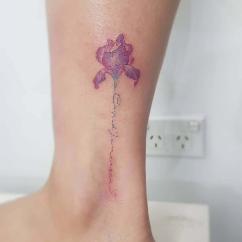 30 Mesmerizing Iris Tattoo with Meaning and Ideas - Body Art Guru