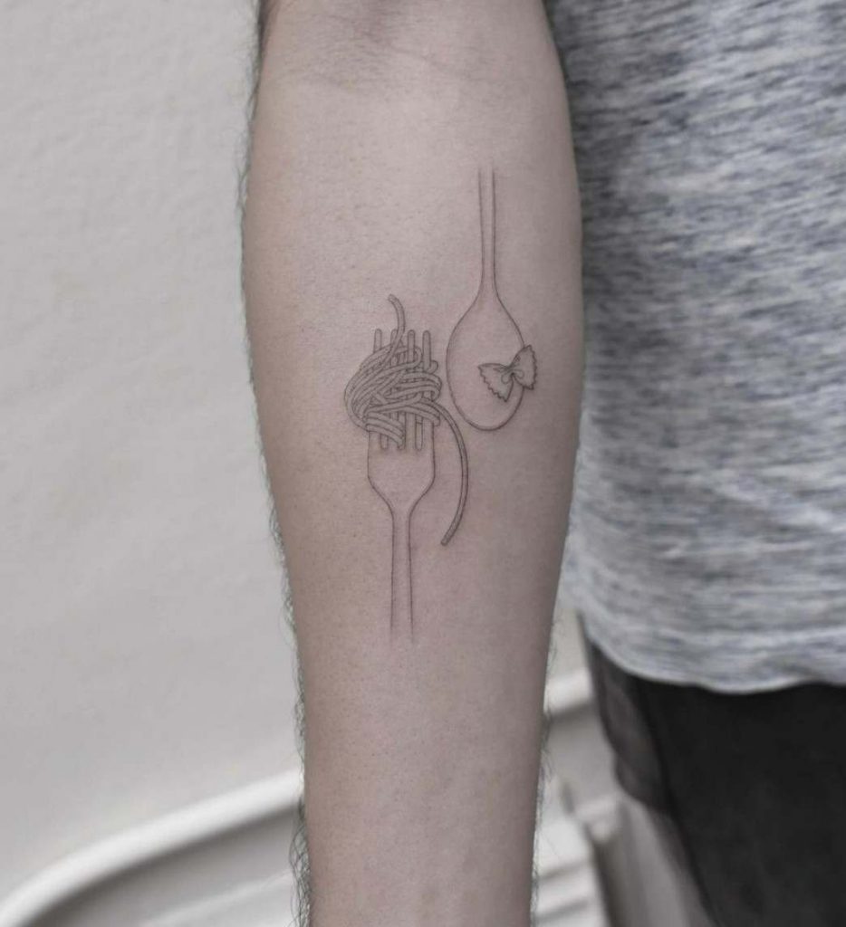 50+ Delicious Pasta Tattoo Designs with Ideas and Their Meanings - Body ...