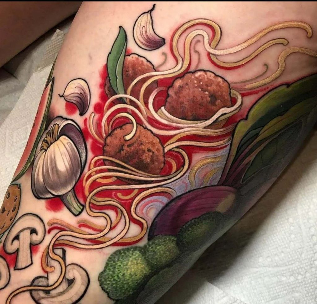 50+ Delicious Pasta Tattoo Designs with Ideas and Their Meanings - Body ...