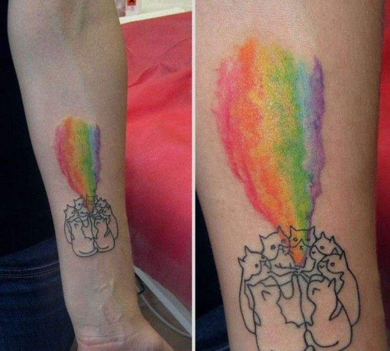 30 Best and Latest Rainbow Tattoo Ideas and Meanings - Body Art Guru