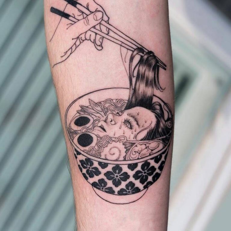 60 Amazing Ramen Tattoo Designs with Meanings and Ideas - Body Art Guru