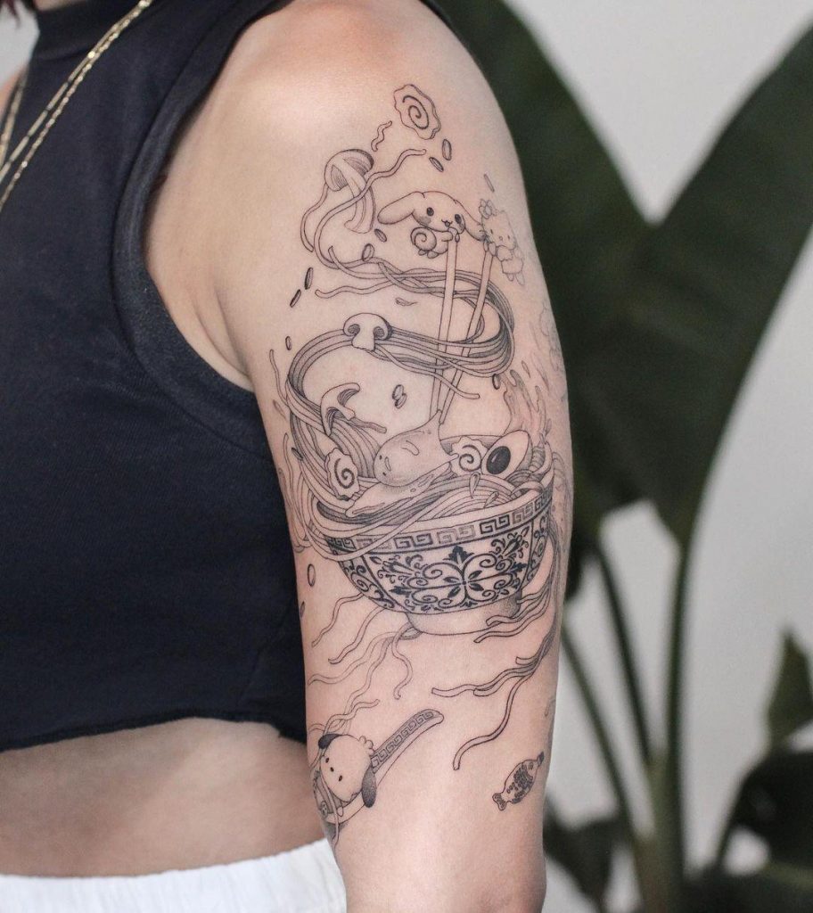60 Amazing Ramen Tattoo Designs with Meanings and Ideas - Body Art Guru