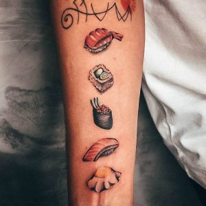 156 Amazing Sushi Tattoo Designs with Meanings and Ideas - Body Art Guru