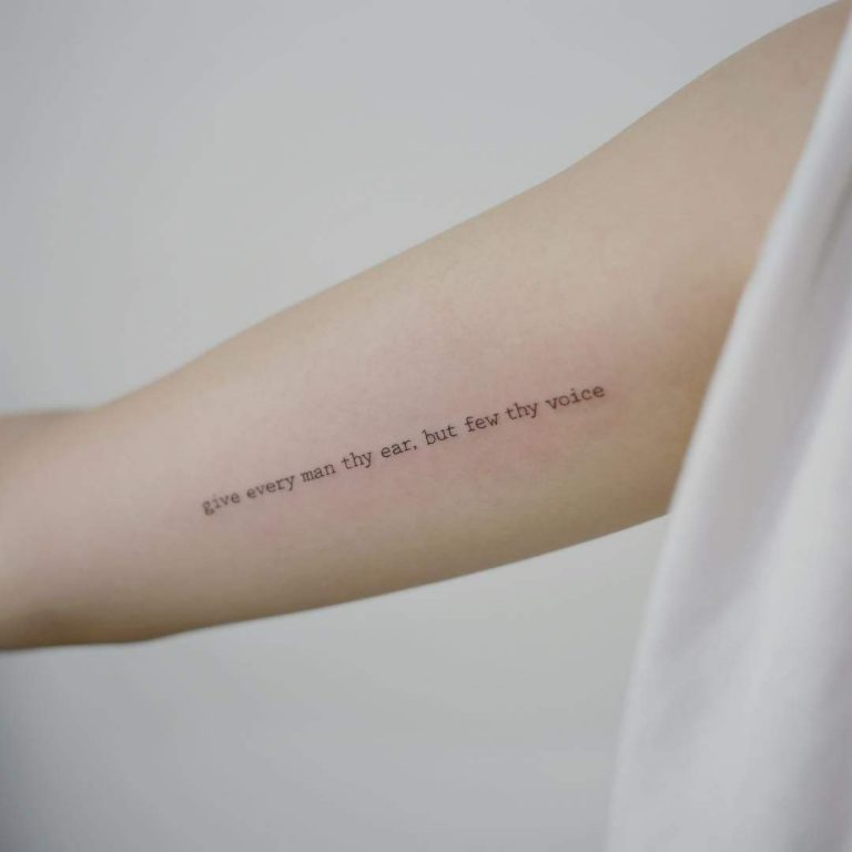 20 Fascinating Text Tattoo Ideas with Meaning and Ideas - Body Art Guru