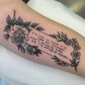 30+ Unique Typewriter Font tattoos with Meanings and Ideas - Body Art Guru