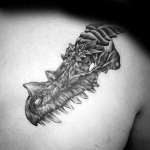 53 Cool Dragon Skull Tattoo Designs with Meanings and Ideas - Body Art Guru